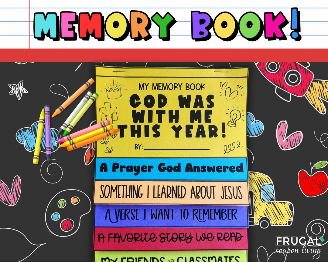 End of the Year Christian Memory Book, Faith-based Kids End-of-year ...