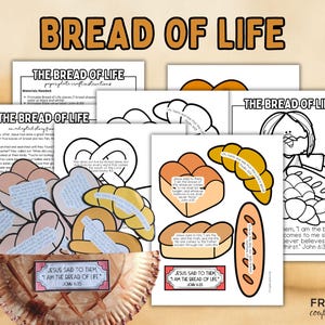 Bread of Life Craft for Kids, Jesus Said "i Am the Bread of Life ...