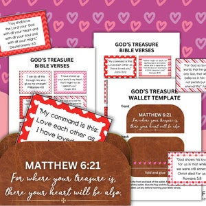 Sunday School Valentine's Day Crafts for Kids Matthew 6:21 Bible Verses ...