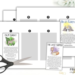 Easter Story Cards Printable Sunday School Easter Prints Easter ...