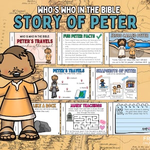 Life of Peter Bible Craft for Kids, Jesus' Disciple Peter Travels ...