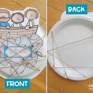 Miraculous Catch of Fish Bible Story Craft, John 21:1-14 Miracle of ...