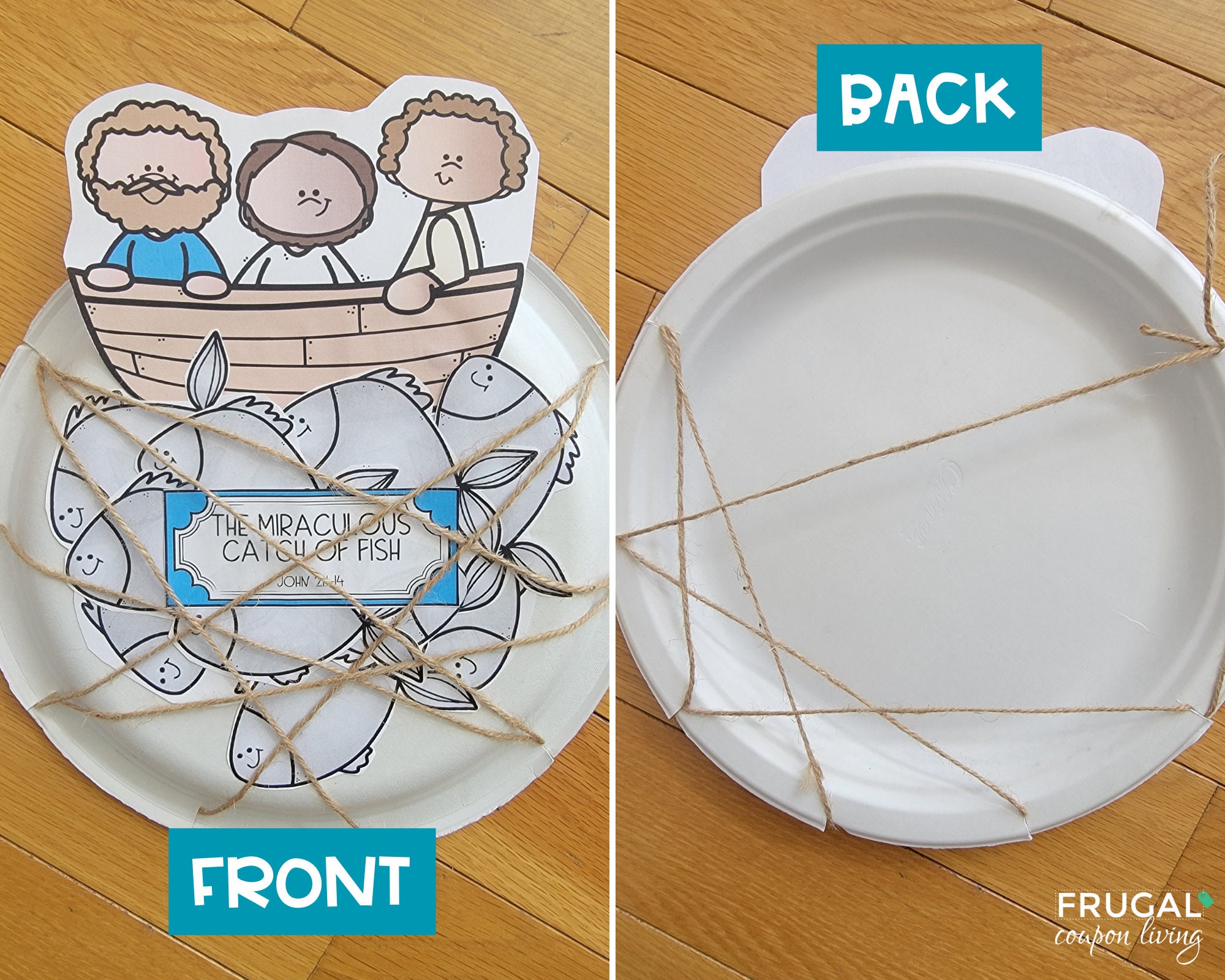 Miraculous Catch of Fish Bible Story Craft, John 21:1-14 Miracle of ...