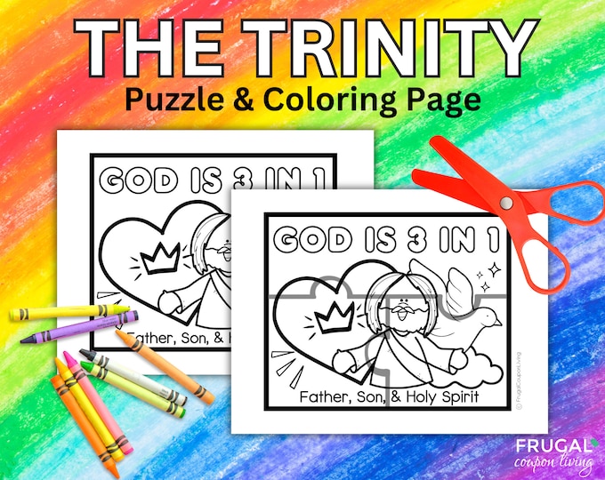 The Holy Trinity Catholic Coloring Page, Trinity Sunday Activity ...
