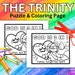 Holy Trinity Sunday School Printable Puzzle & Coloring Page for Kids ...