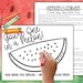 Fruits of the Spirit Craft for Older Kids, VBS Printable Watermelon ...