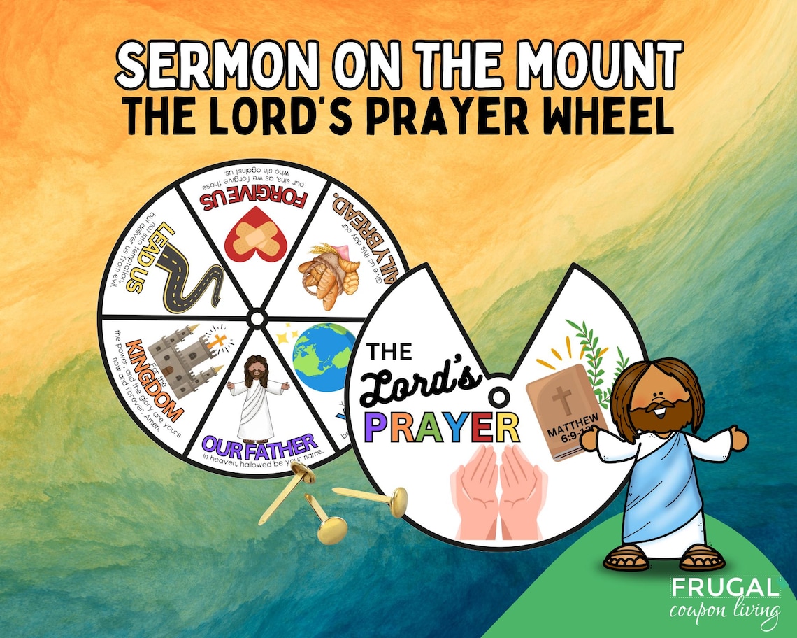 Jesus' Sermon on the Mount Craft Set - 10 Printable Bible Crafts for ...