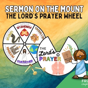 Jesus' Sermon on the Mount Craft Set - 10 Printable Bible Crafts for ...