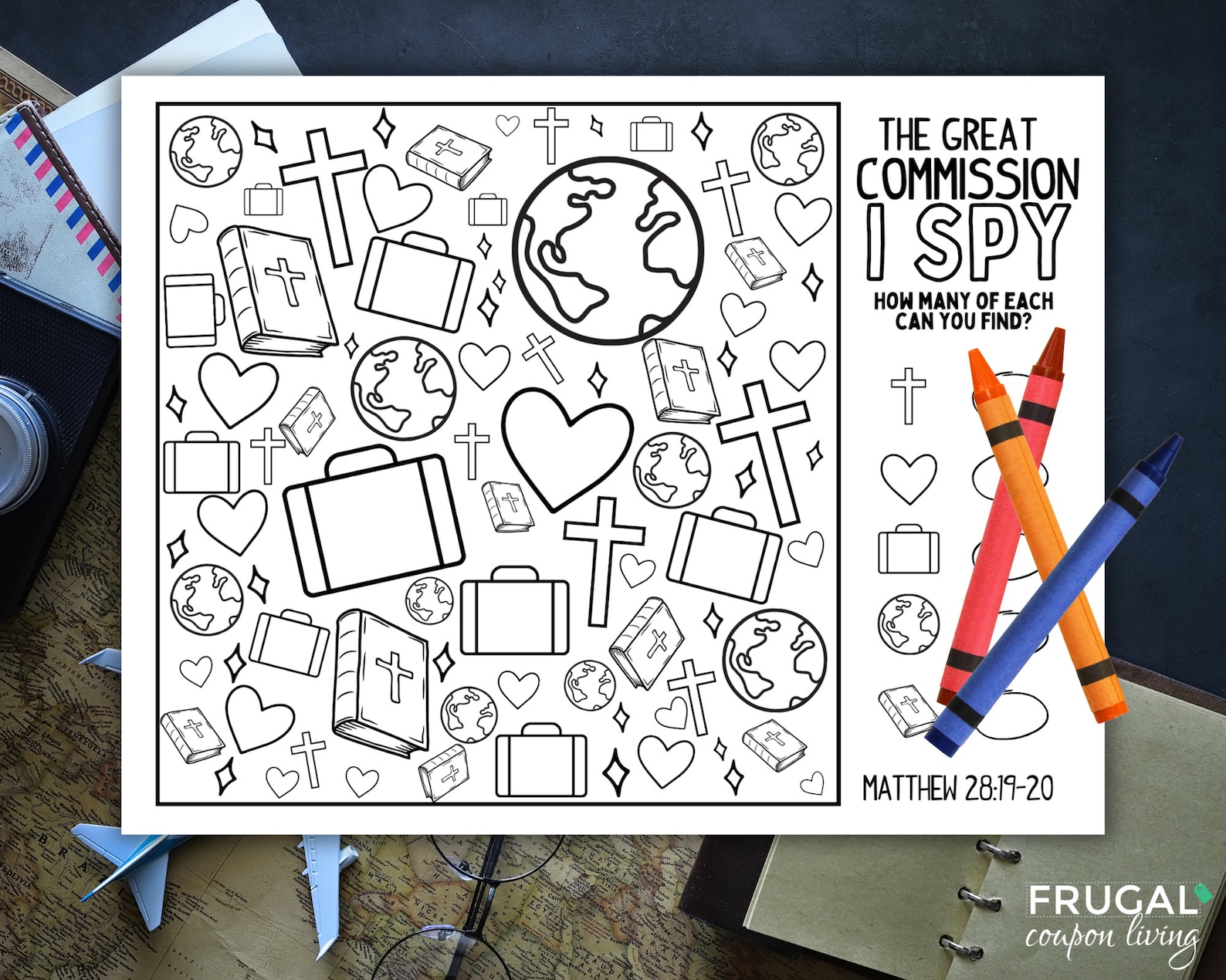 The Great Commission Activity Placemat for Kids Ministry - Matthew 28: ...