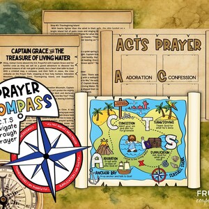 How to Pray ACTS Prayer, Navigate ACTS Method Prayer Model Coloring ...