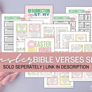Resurrection Eggs Bible Verses Printable 12 Days of Easter - Etsy