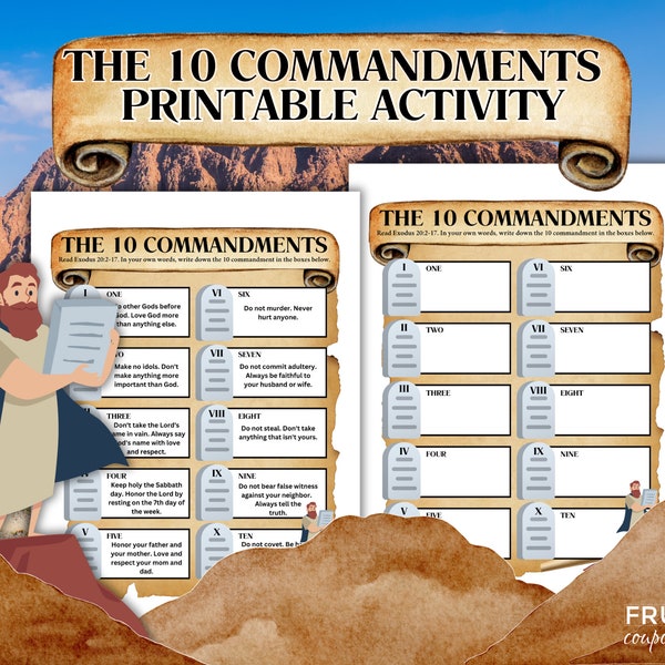 Ten Commandments Cube - Etsy