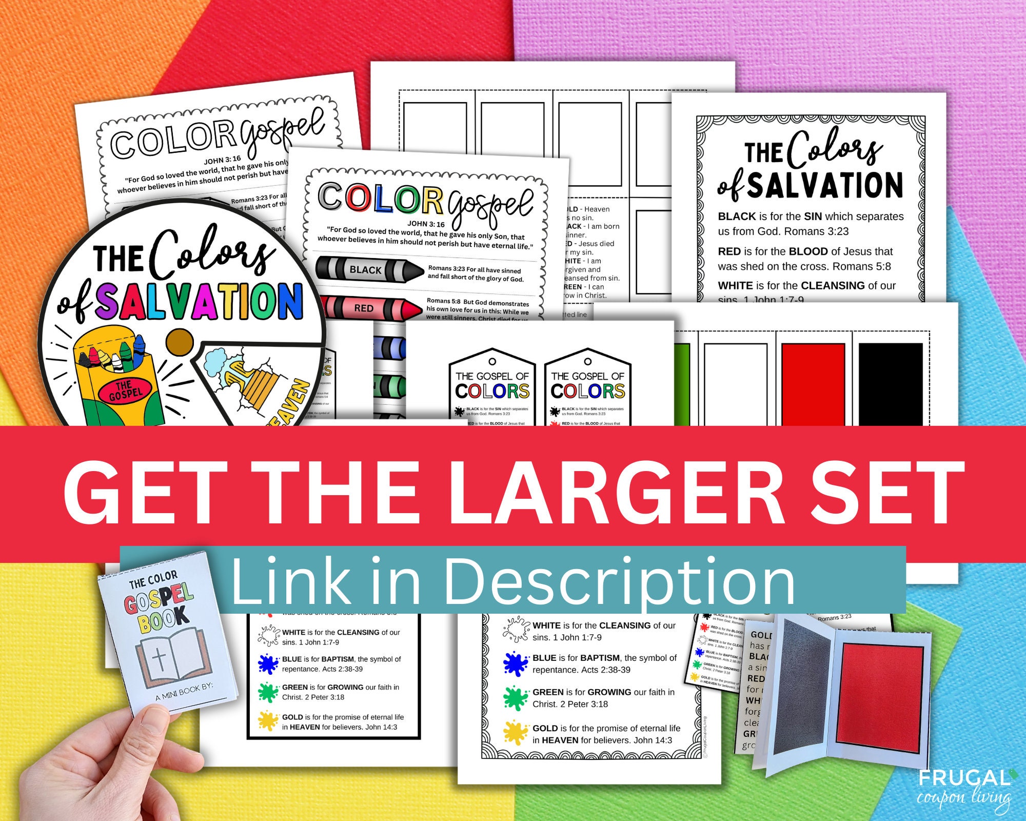 Gospel of Salvation Coloring Wheel, the Color Gospel Wheel Sunday ...