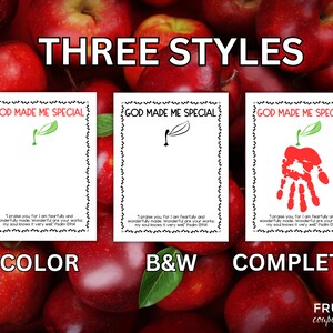 Back to School Christian Handprint Art Apple Craft, Fall Craft Kids ...