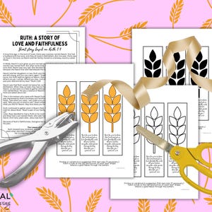 Ruth Coloring Bookmark, Old Testament Ruth Craft for Kids, Book of Ruth ...