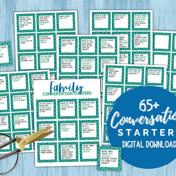 Conversation Cards for Adults - Etsy