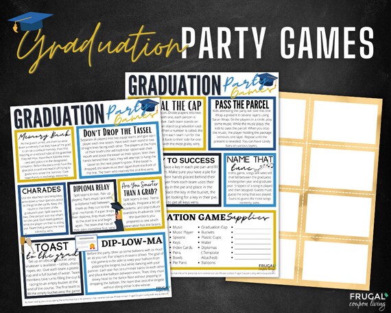 Graduation Party Games Printable | List of 12 Super Fun Graduation ...
