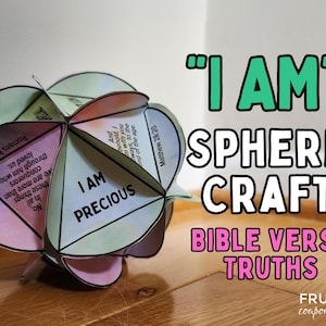 Identity in Christ Bible Craft for Older Kids & Teens, 3-D Sphere Craft ...