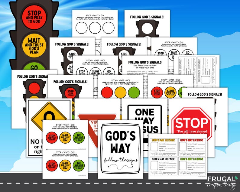 Christian Stoplight Bible Craft for Kids, God’s Way Traffic Light Kit ...