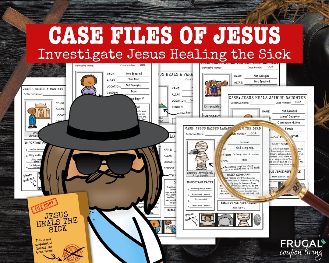 7 Miracles of Jesus Coloring Sheets, Discover Jesus Miracles Craft Case ...
