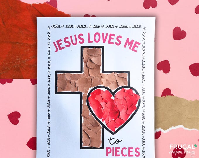 Jesus Loves Me Craft Printable - Etsy Canada