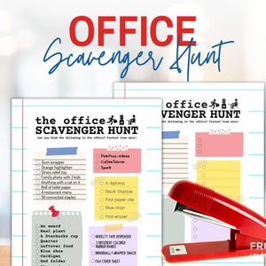 Office Scavenger Hunt for Adult | Fun Office Party Games for Teams ...