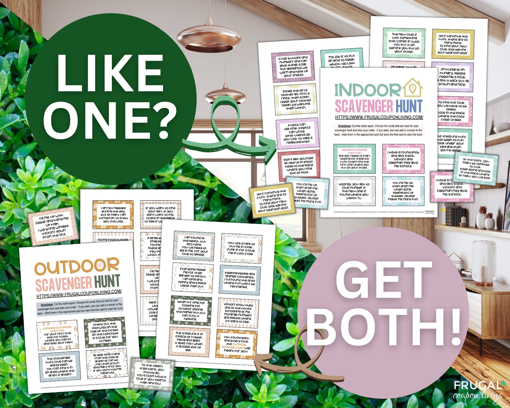 Indoor & Outdoor Scavenger Hunt Clues Fun Treasure Hunt for - Etsy