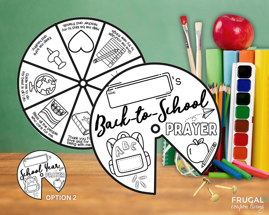 First Day of School Prayer Printable, Kids' Back-to-school Prayer ...