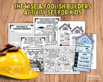 Build Your House on the Rock Sunday School Craft Printable PDF - Etsy