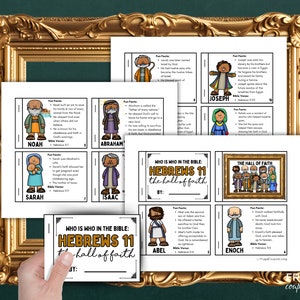 Hebrews 11 Hall of Faith Mini Flip Book | Printable Heroes of Faith ...