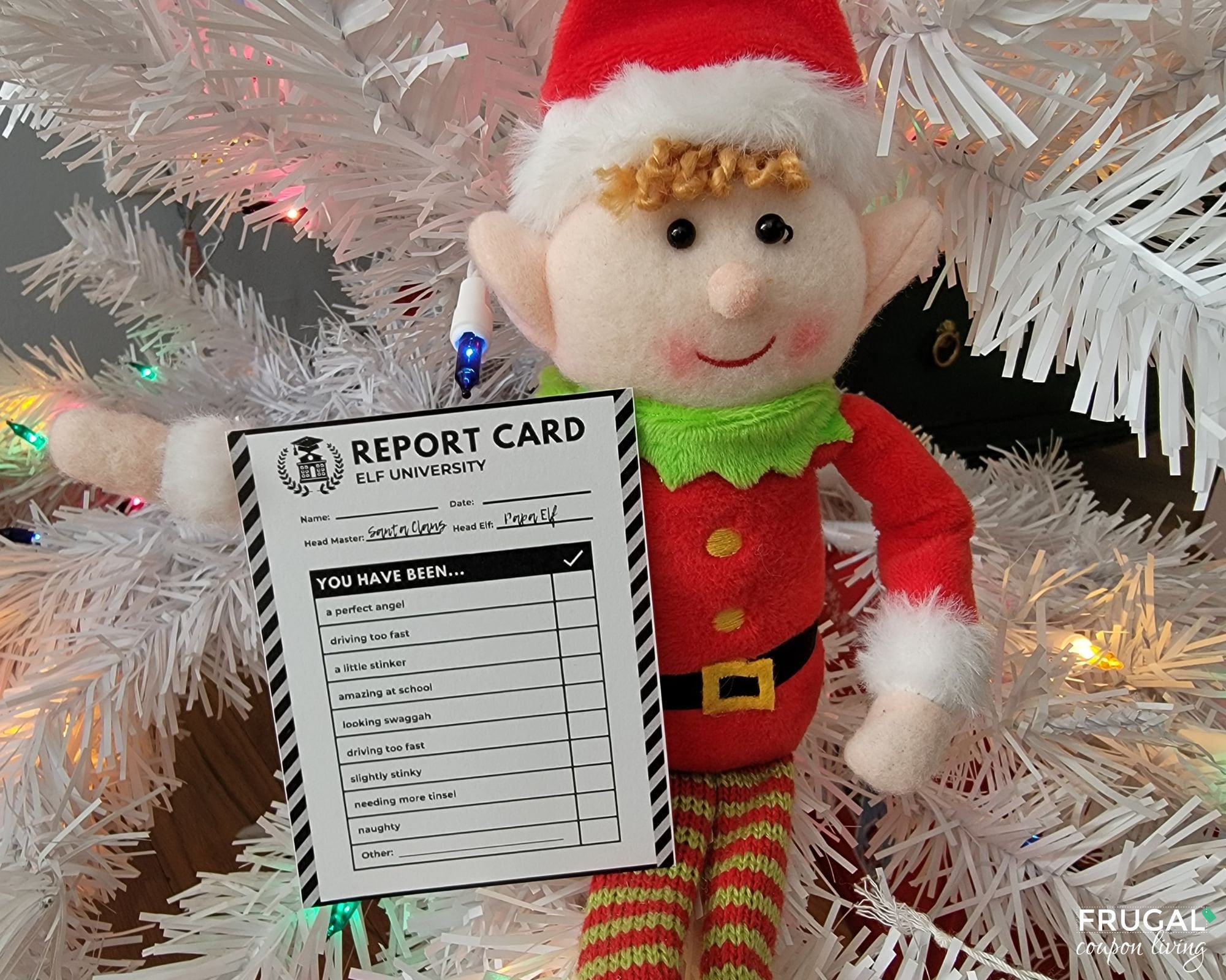 Elf Report Cards for Good and Bad Behavior 4 Cute Christmas - Etsy