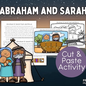 Abraham and Sarah Story Activity Sheets, Abraham and Sarah Crafts for ...