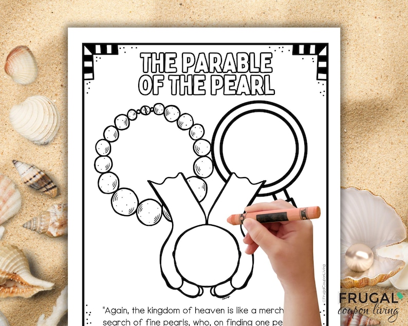 The Parable of the Pearl of Great Value Craft, VBS Summer Sandcastle ...