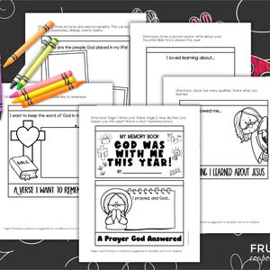 End of the Year Christian Memory Book, Faith-based Kids End-of-year ...