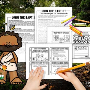John the Baptist Craft, Life of John the Baptist Bible Character Study ...