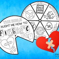 Printable Forgiveness Coloring Wheel, Sunday School Craft, Forgiveness ...