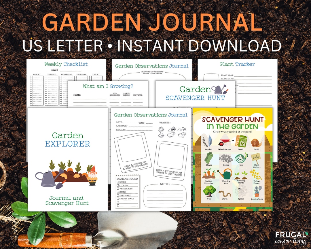 Garden Journal for Kids | Fun Garden Journal Printable Activities ...