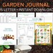 Garden Journal for Kids, Fun Garden Journal Printable Activities ...
