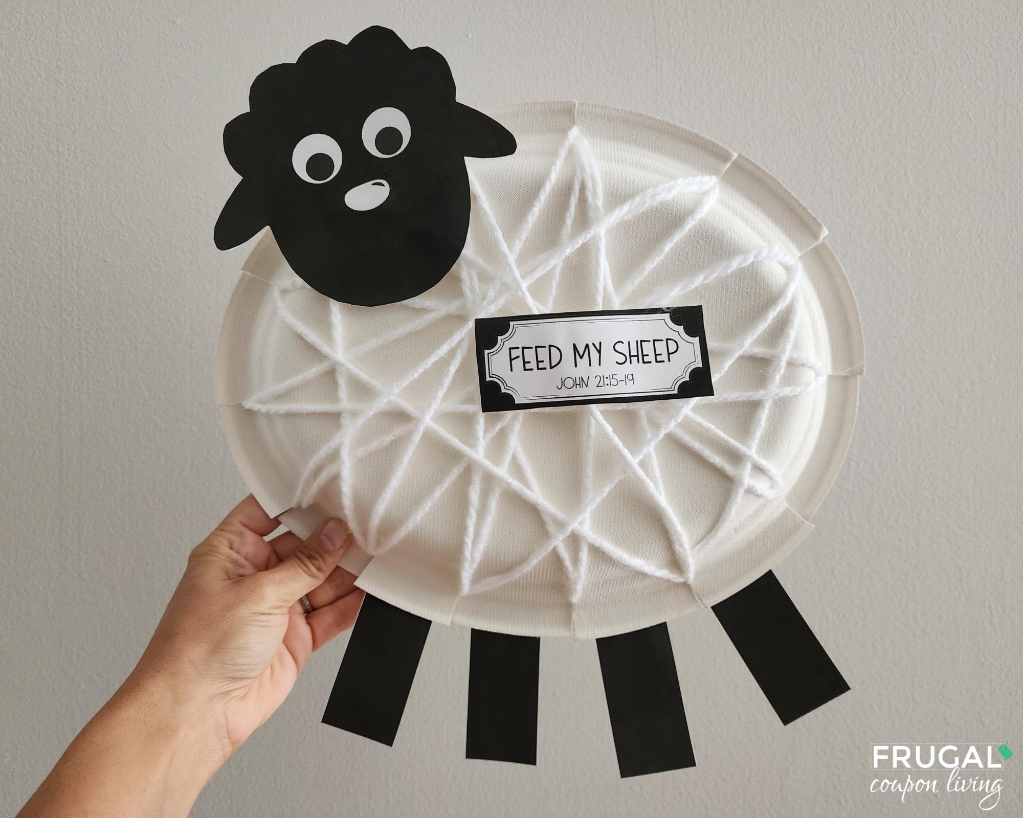 Feed My Sheep Craft for Kids, John 21:15-19 Feed My Lamb Printable ...