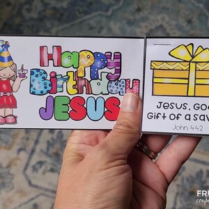 Happy Birthday Jesus Craft for Kids, Jesus is Our Gift Flip Book, Birth ...