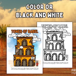 Tower of Babel Pop-up Craft for Kids, Genesis 11:1-9 Tower of Babel ...