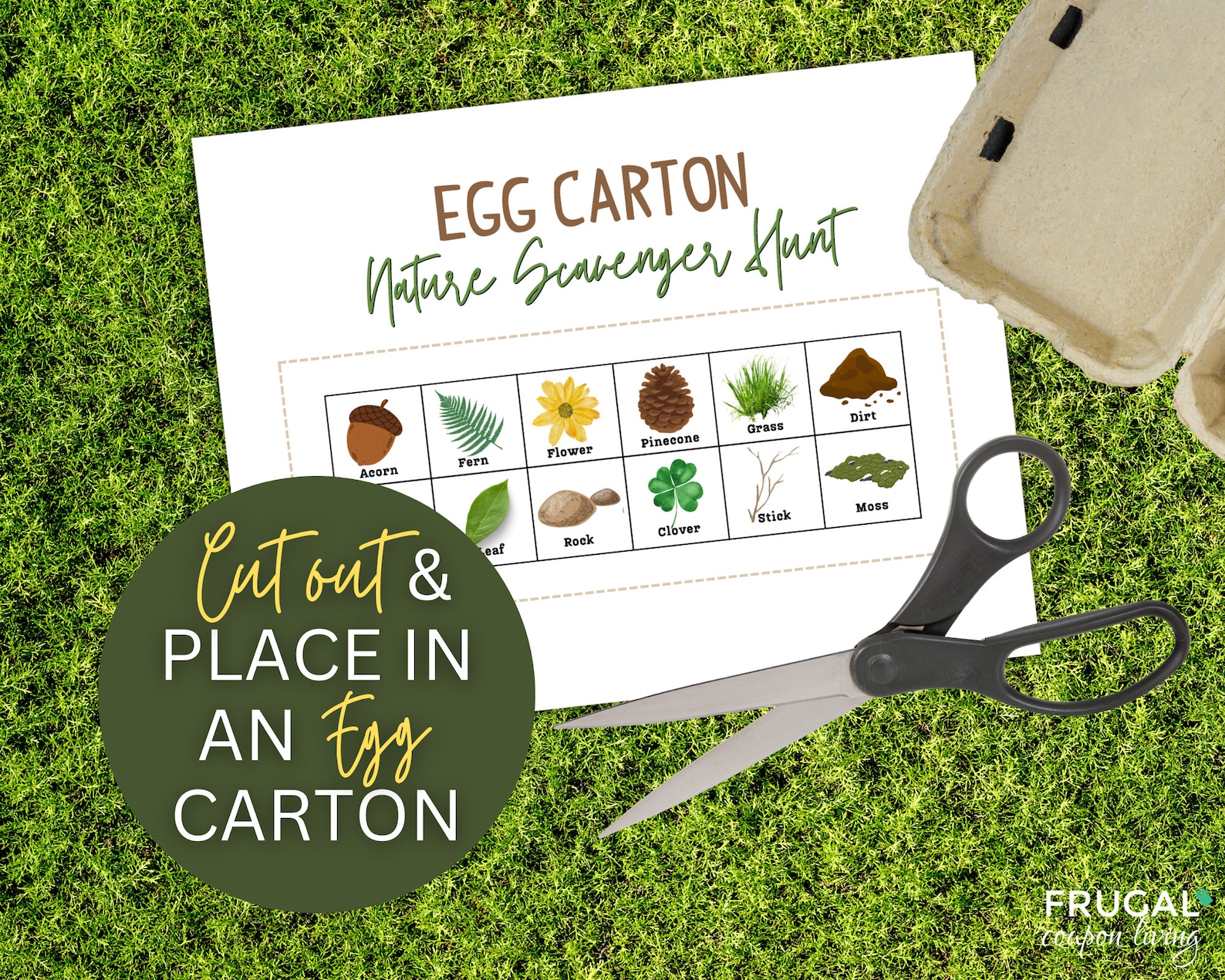 Egg Carton Scavenger Hunt Printable Printable Nature Scavenger Hunt for ...