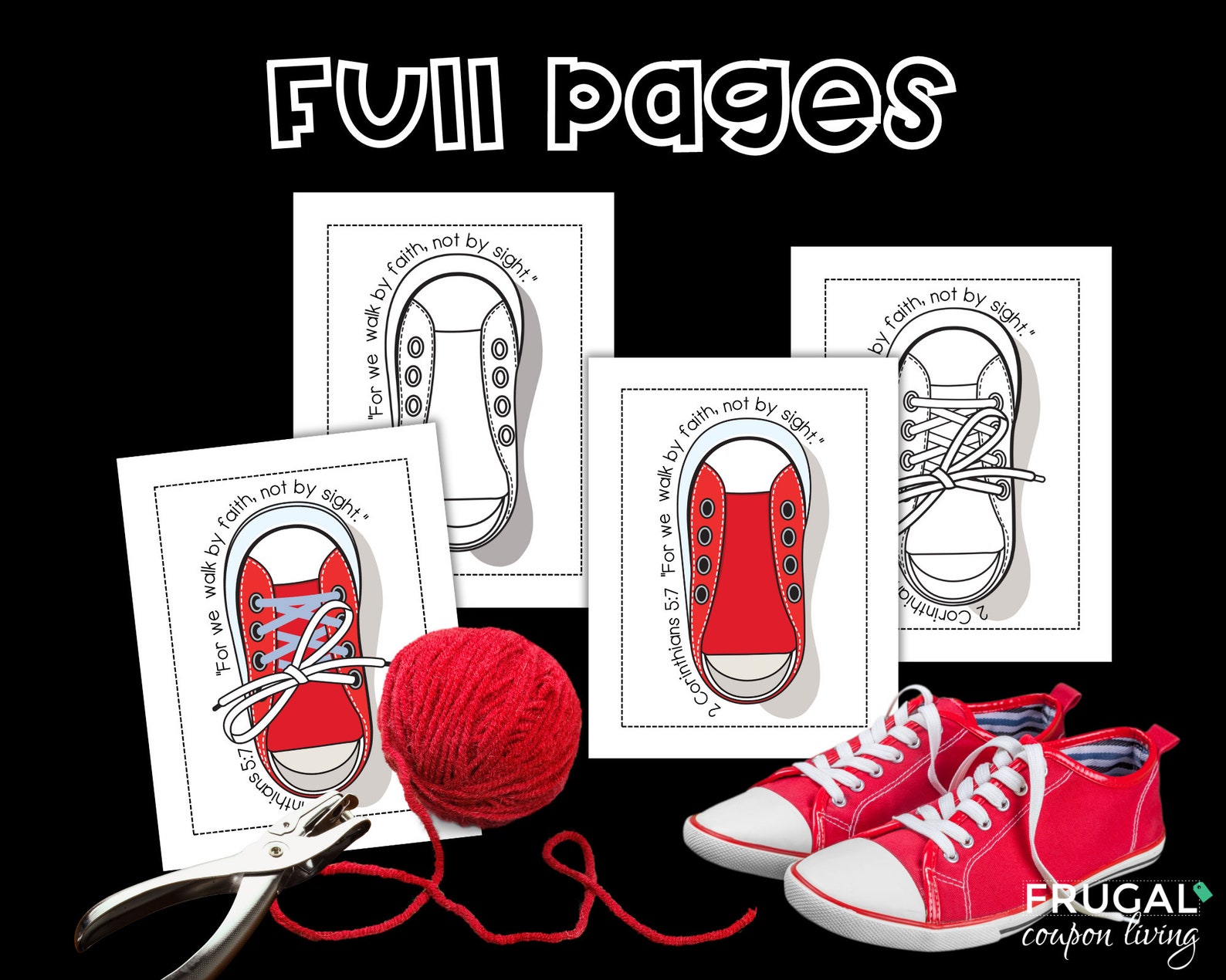 2 Corinthians 5:7 Walk by Faith Not by Sight Art, Bible Verse Sunday ...