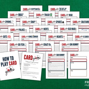 Fun Playing Card Games for Families | 20 Easy Card How to Play Game ...
