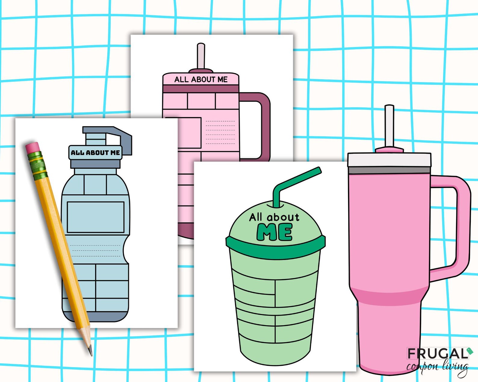 All About Me Water Bottle Worksheets, Get-to-know-you First Week of ...