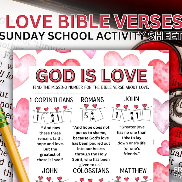 Bible Valentine Games - Etsy