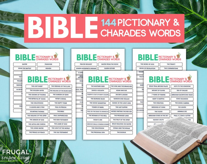 Christian Charades Game - the Fun Church Party Game of Acting Out and ...