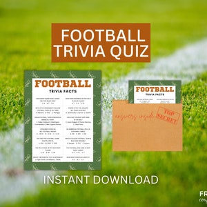 Football Games Printables | Dice Football Game, Football Trivia Game ...