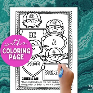 Christian Earth Day Flipbook Printable Craft, God's Creation Adam & Eve ...