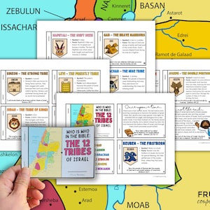 12 Tribes of Israel Bible Craft Story Book, 12 Tribes of Judah Facts ...